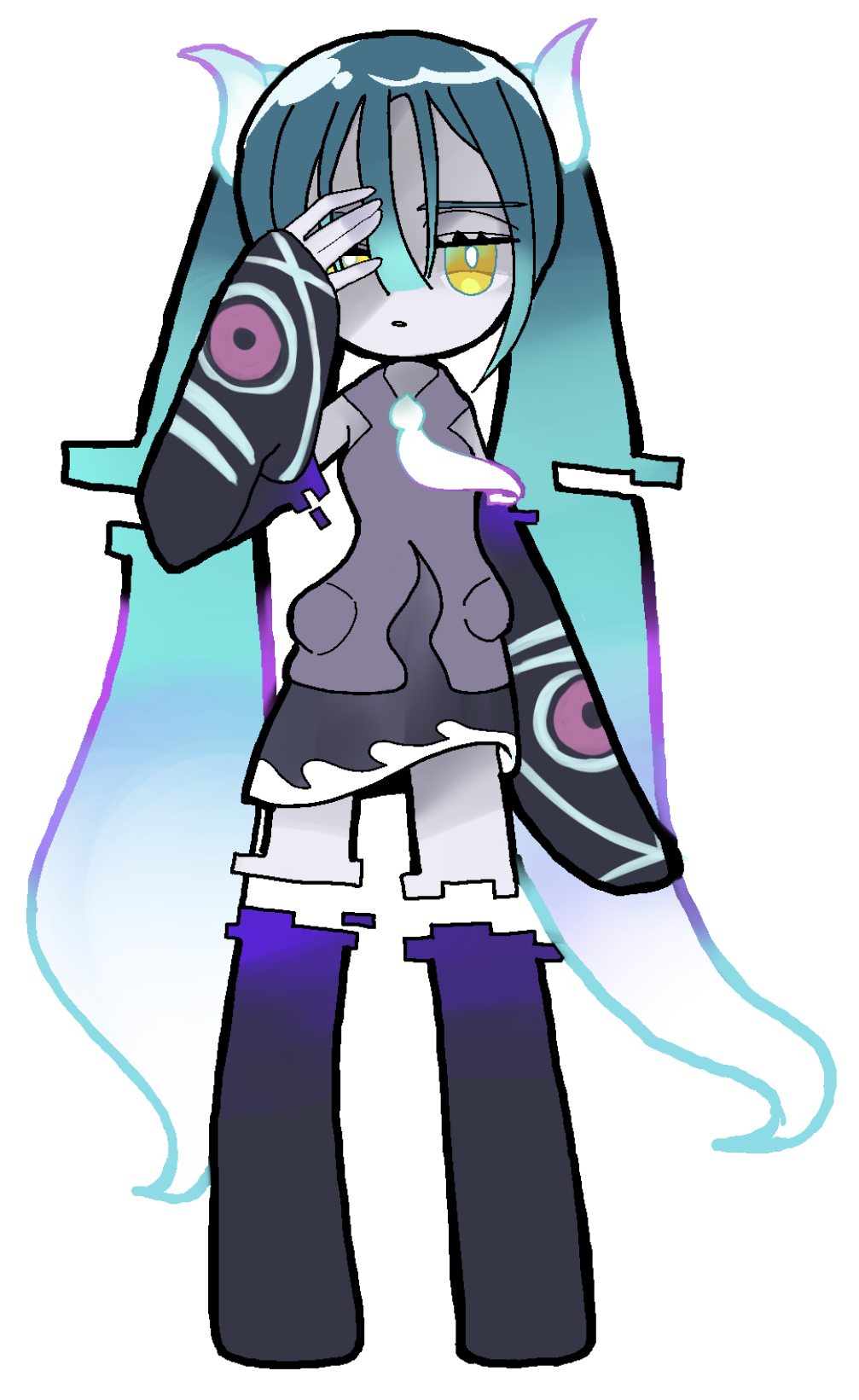 투디갤 - 고스트미쿠 그려오면 봐주냐